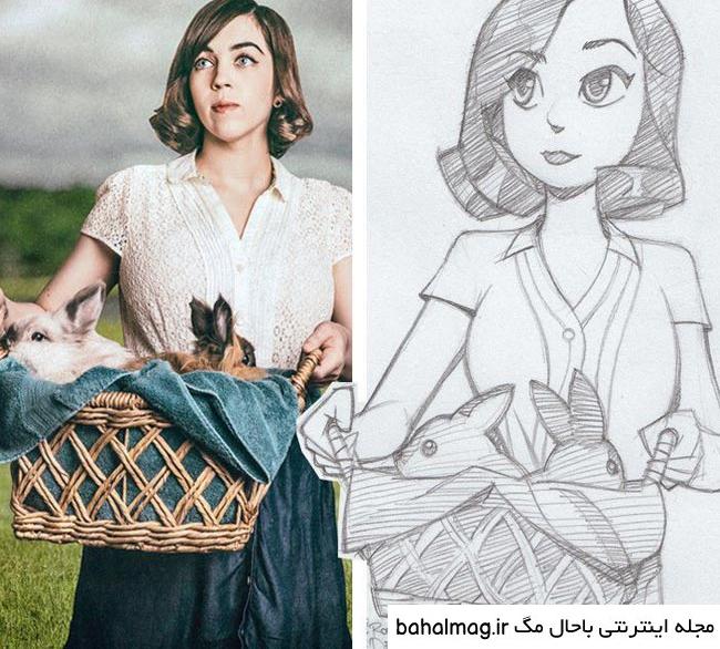 عکس نقاشی صورت آدم ️ [ بهترین تصاویر ]