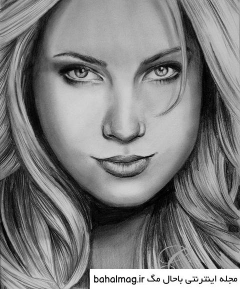 عکس نقاشی صورت آدم ️ [ بهترین تصاویر ]