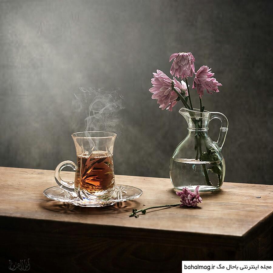 عکس چای پشت پنجره ️ [ بهترین تصاویر ]