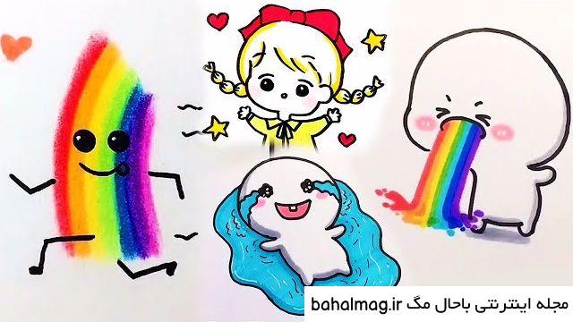ایده برای نقاشی آسان ️ بهترین تصاویر