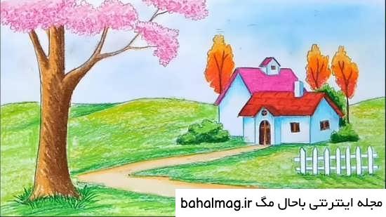 ایده نقاشی طبیعت ️ بهترین تصاویر