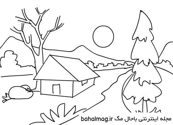 ایده نقاشی طبیعت کودکانه ️ بهترین تصاویر