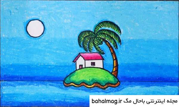 ایده نقاشی طبیعت کودکانه ️ بهترین تصاویر