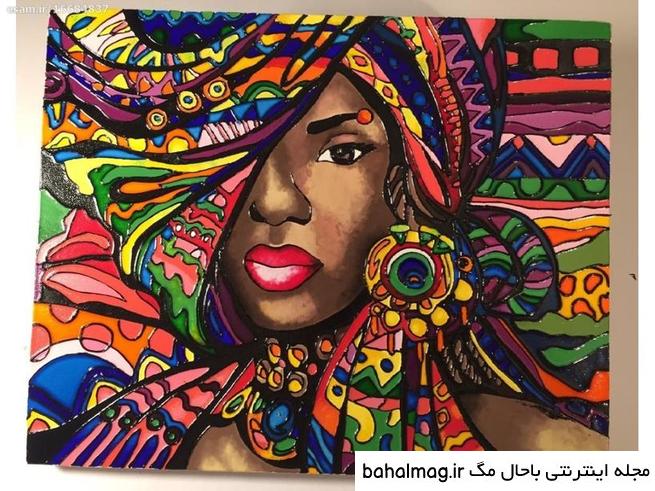 طرح نقاشی فانتزی روی بوم ️ بهترین تصاویر