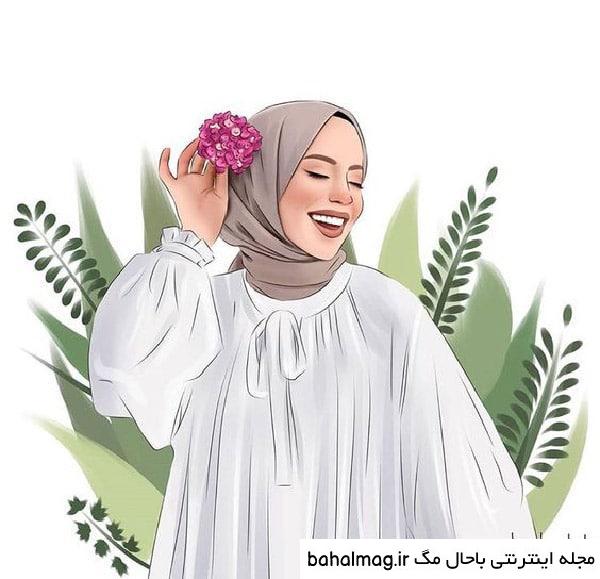 عکس با حجاب دخترانه فانتزی ️ بهترین تصاویر