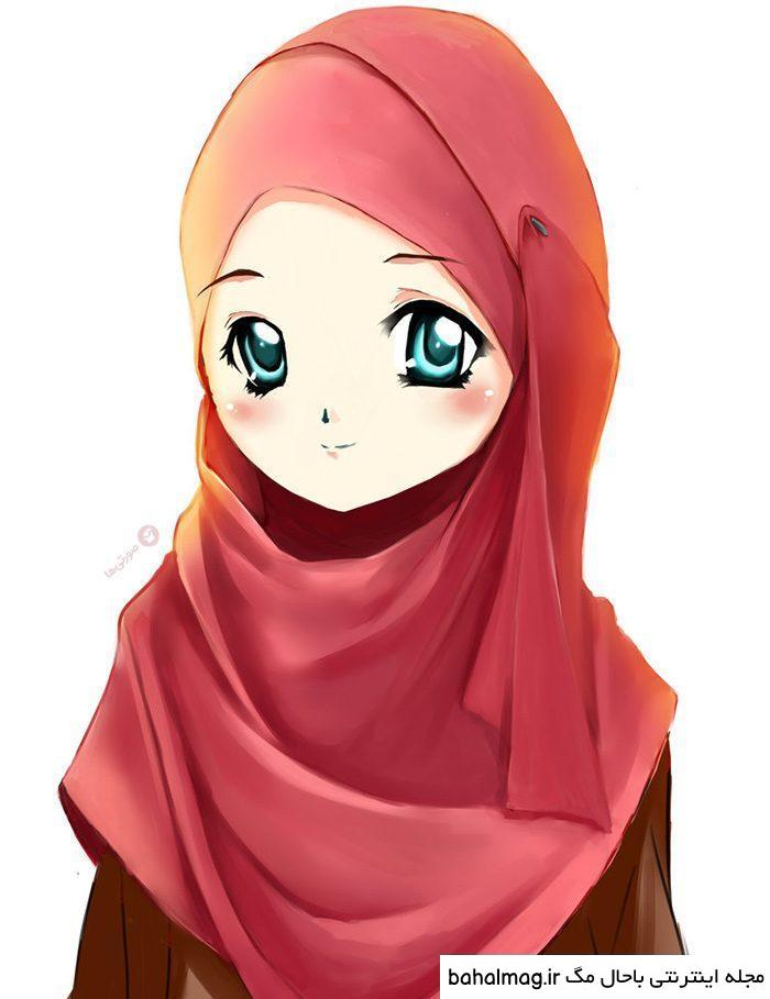 عکس با حجاب دخترانه فانتزی ️ بهترین تصاویر