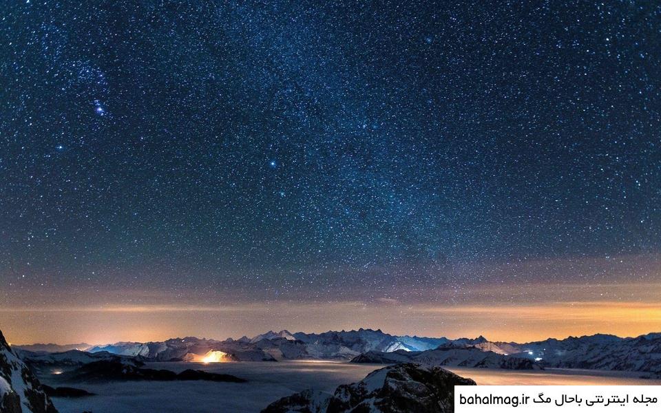 عکس تصویر زمینه آسمان شب ️ بهترین تصاویر