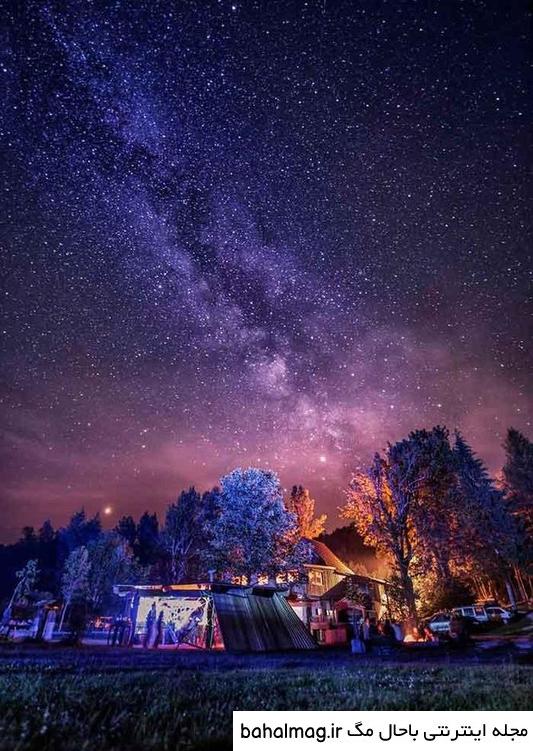 عکس تصویر زمینه آسمان شب ️ بهترین تصاویر