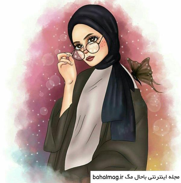 عکس دخترانه فانتزی با حجاب ️ بهترین تصاویر