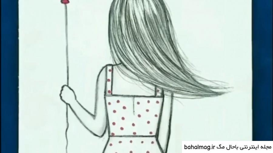 عکس نقاشی دخترانه آسان ️ بهترین تصاویر