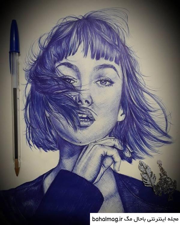 عکس نقاشی غمگین دخترانه ️ بهترین تصاویر