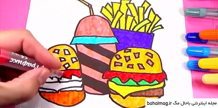 عکس نقاشی فانتزی غذای سالم ️ بهترین تصاویر