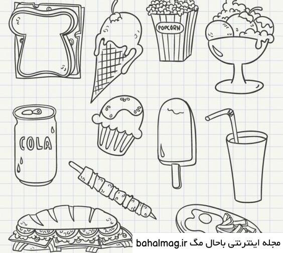 عکس نقاشی فانتزی غذای سالم ️ بهترین تصاویر