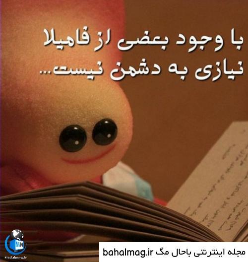 عکس نوشته تیکه دار سنگین به فامیل ️ بهترین تصاویر