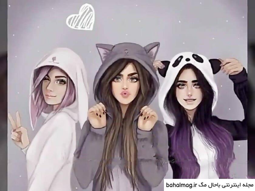 عکس پروفایل اکیپ پنج نفره دخترانه فانتزی ️ بهترین تصاویر