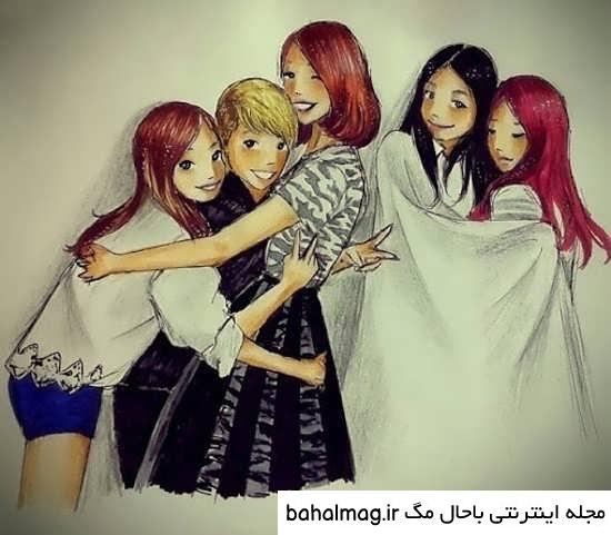 عکس پنج نفره دوستانه دخترانه ️ [ بهترین تصاویر ]