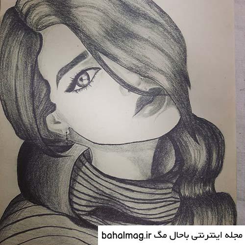 نقاشی دخترانه سخت ️ بهترین تصاویر