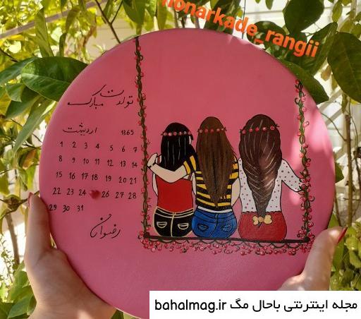 نقاشی روی سفال طرح تولد ️ بهترین تصاویر