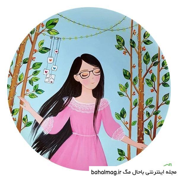 نقاشی فانتزی روی سفال ️ بهترین تصاویر