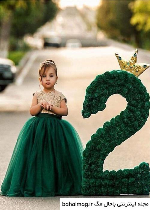 ژست عکس تولد دخترانه در اتلیه ️ بهترین تصاویر