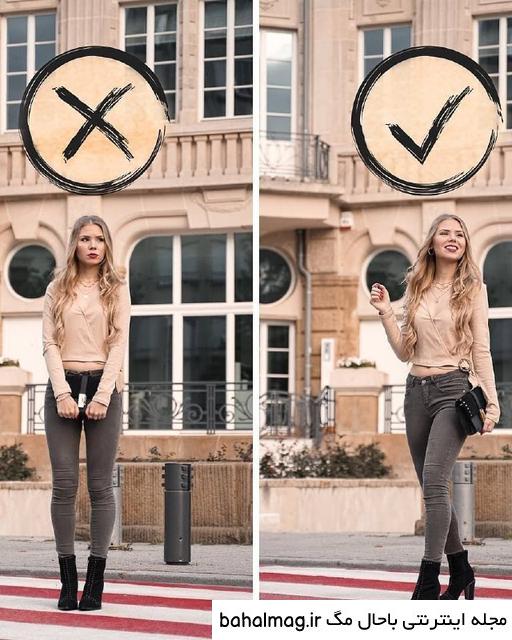 ژست عکس دخترانه ایستاده ️ بهترین تصاویر