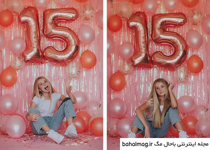 ژست عکس دخترانه برای تولد ️ بهترین تصاویر