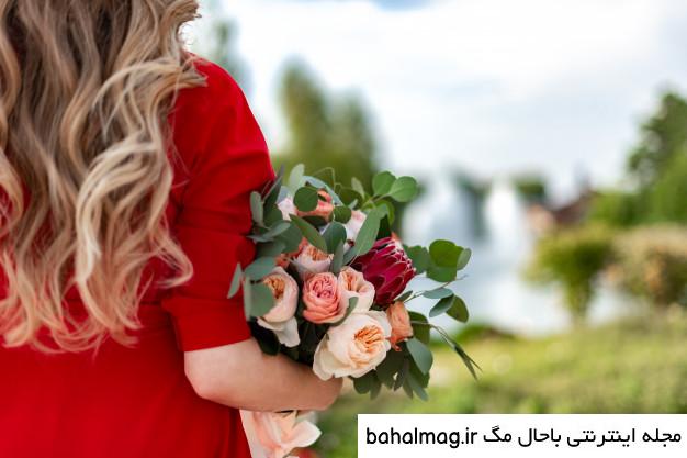 ژست عکس دسته گل ️ بهترین تصاویر