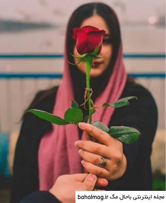 ژست عکس دسته گل ️ بهترین تصاویر
