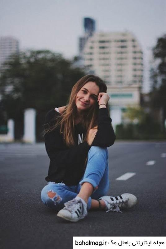 ژست عکس نشسته ️ بهترین تصاویر